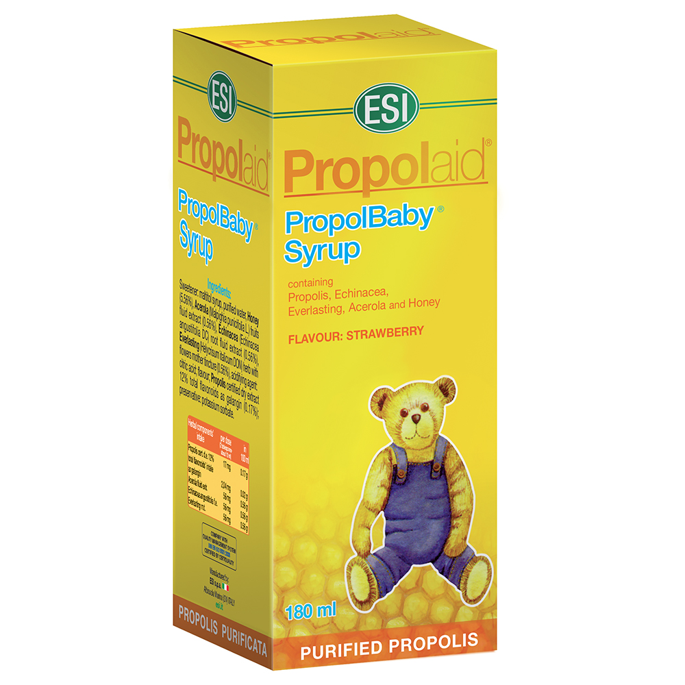 Sciroppo per bambini con Propoli gusto fragola - ESI srl